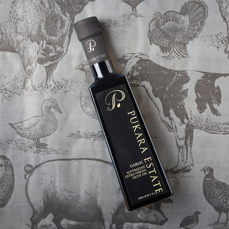 Pukara Estate EVOO Garlic 250ml – Hudson Meats